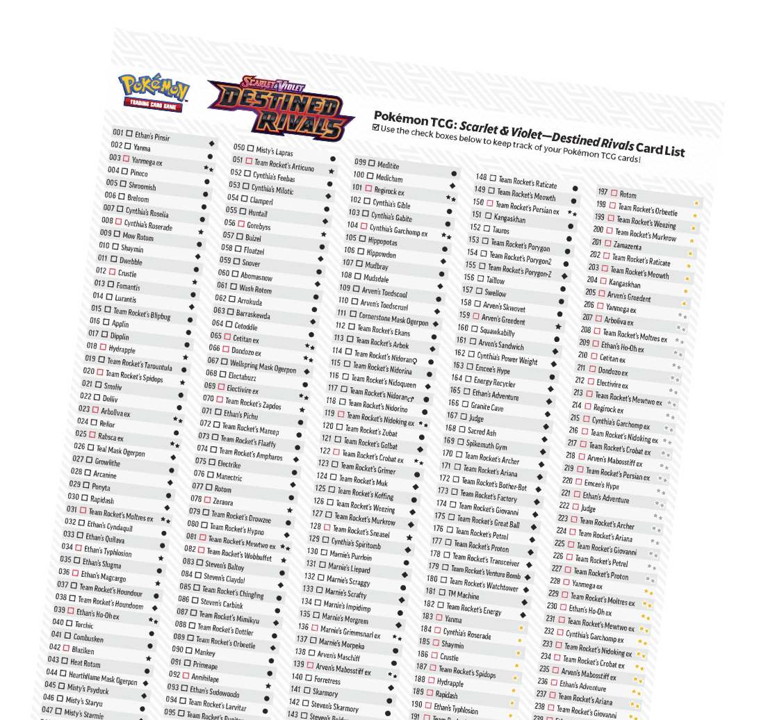 Card Gallery | Pokémon TCG: Scarlet & Violet—Destined Rivals