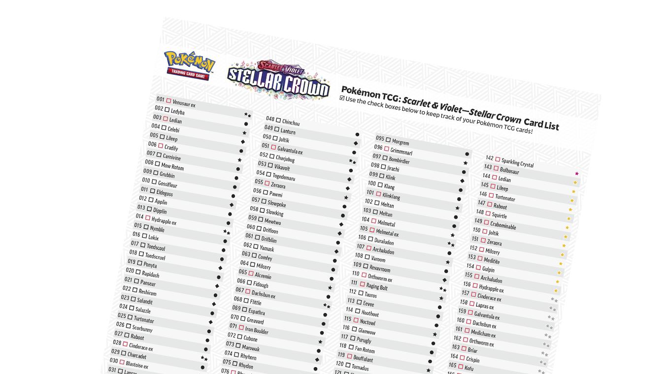 Card Gallery | Pokémon TCG: Scarlet & Violet—Stellar Crown
