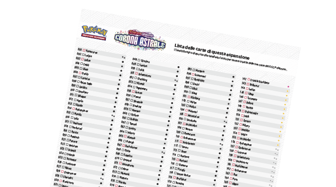 Galleria delle carte | Scarlatto e Violetto - Corona Astrale del GCC Pokémon